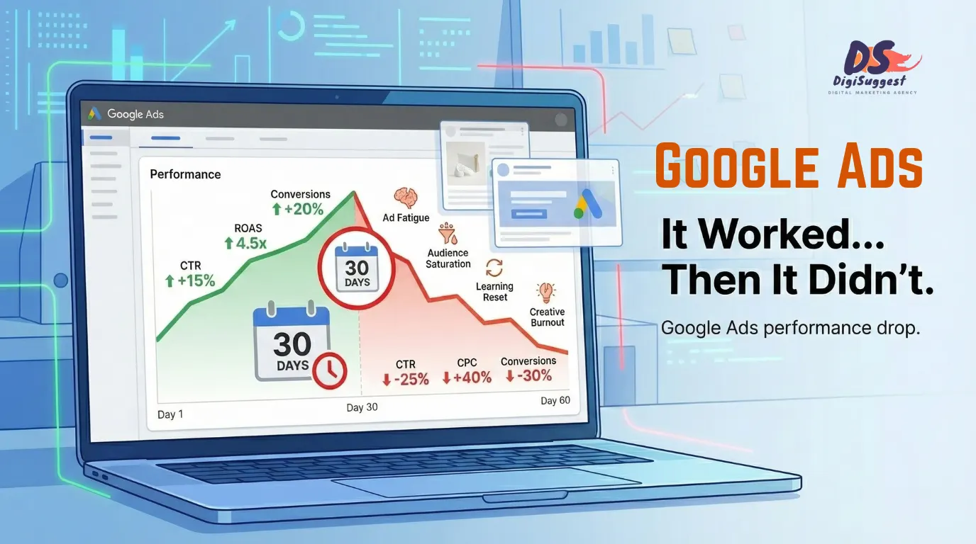 Why Google Ads Work for 30 Days & Then Die (Ecommerce 2026)